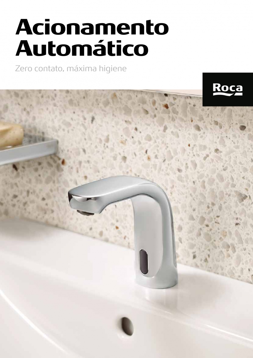 Acionamento automático - Soluções Touchless | Roca Brasil